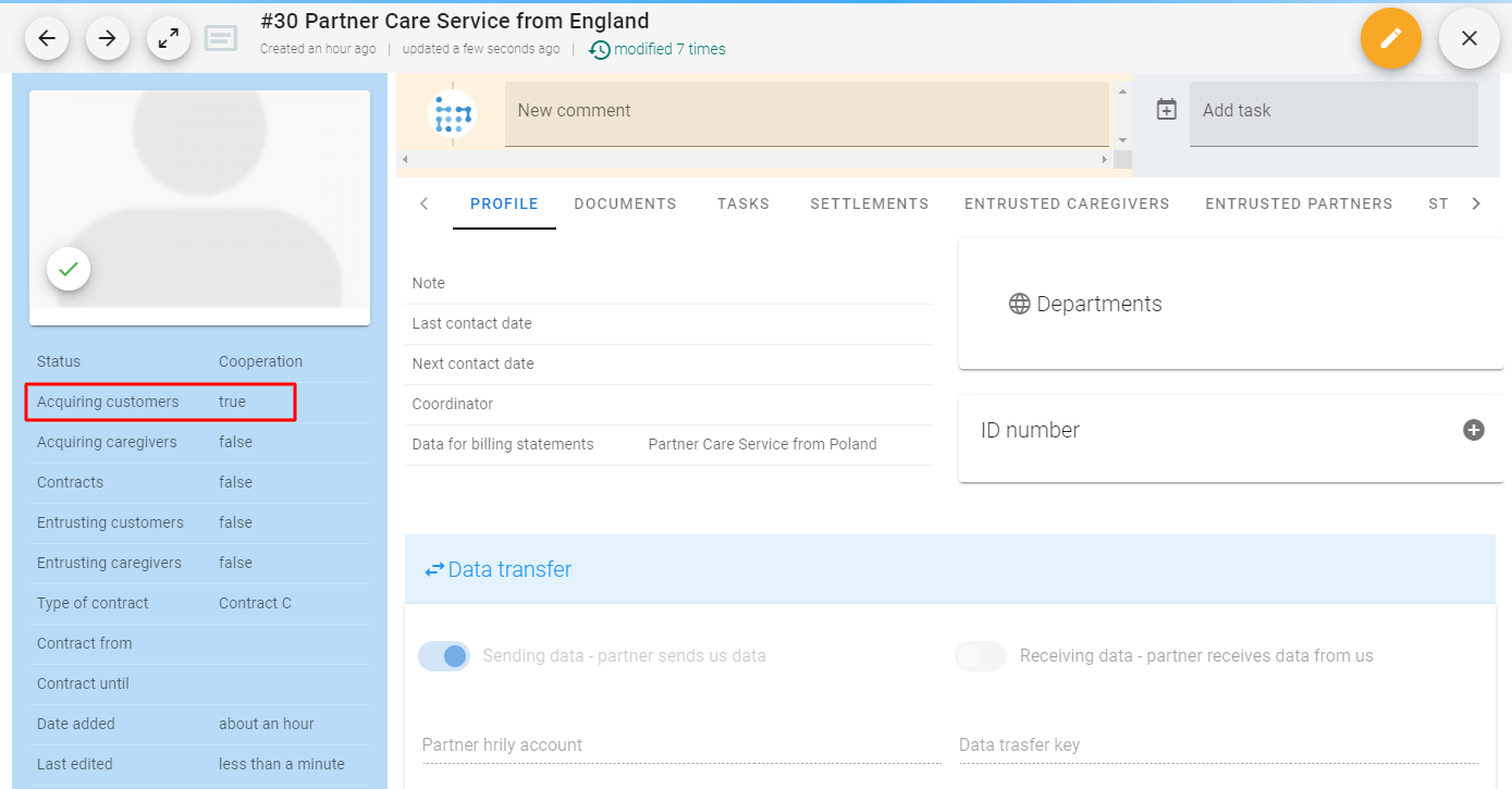 Hrily connect – How to receive customer profiles (families) from a partner? - HRILY